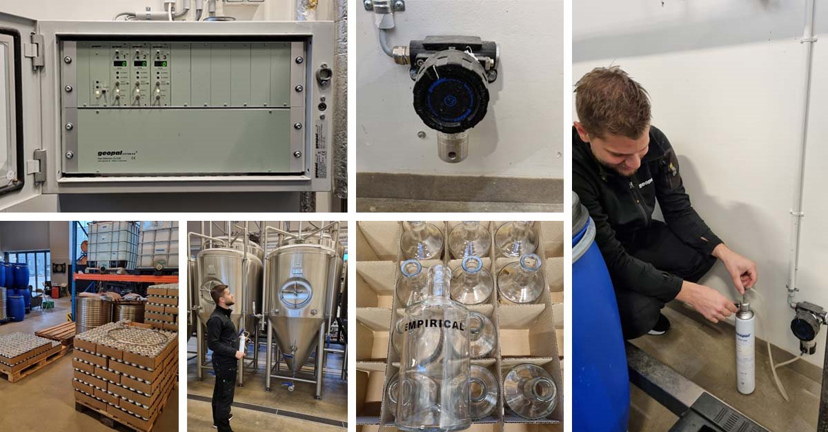 Gas detection at a distillery - Geopal